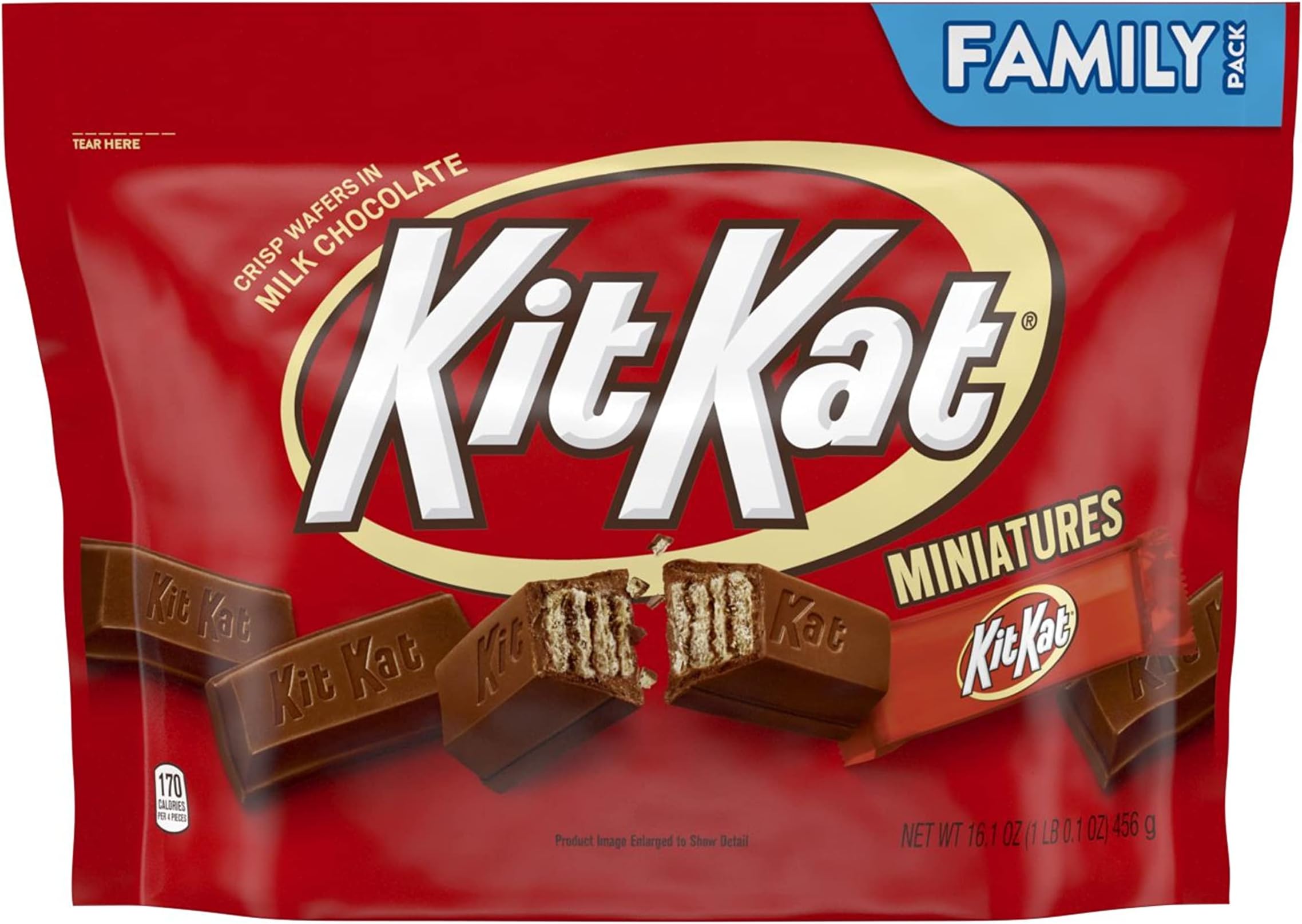 Amazon.com : KIT KAT Minis Unwrapped Milk Chocolate Wafer Candy Bag, 7. ...
