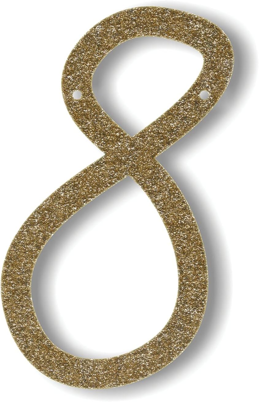 Amazon.com: Meri Meri Gold Glitter 8 Acrylic Bunting : Toys & Games