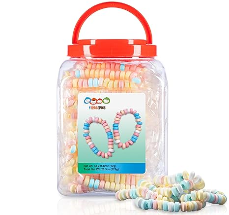 Amazon.com : 48 Candy Bracelets Individually Wrapped, Stretchable ...