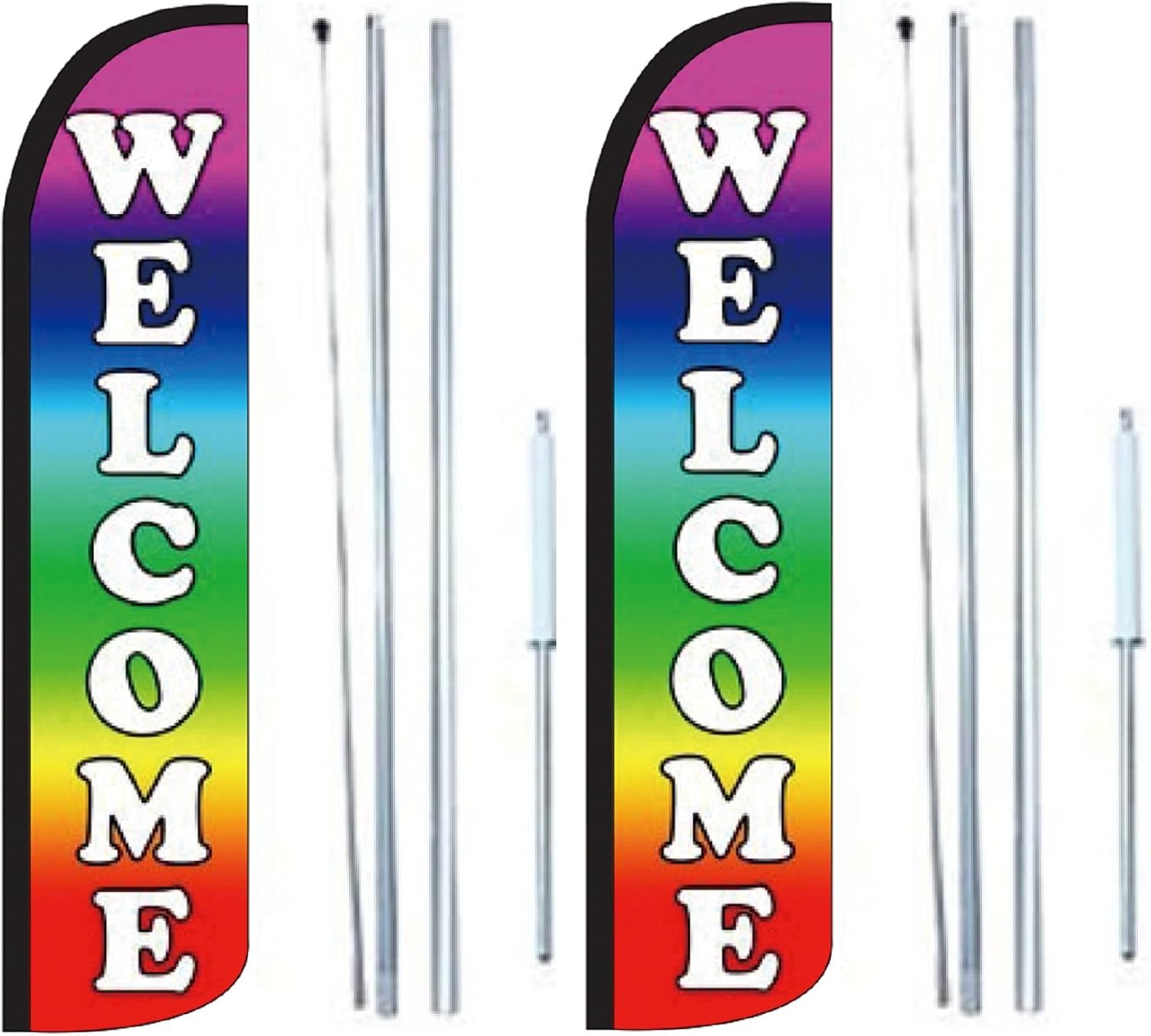 Amazon.com: OnPoint Wares Welcome King Flag Sign With Complete Hybrid ...