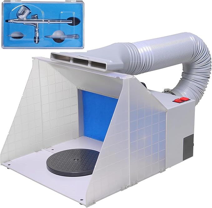 Amazon.com: AW Airbrush Spray Booth Kit with Dual Action Airbrush ...