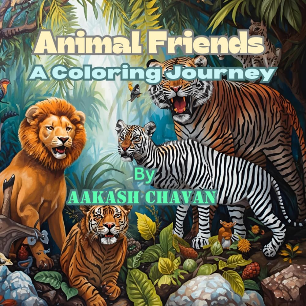 My Animal Friends – A Coloring Journey: Fun and Easy Animal Coloring ...