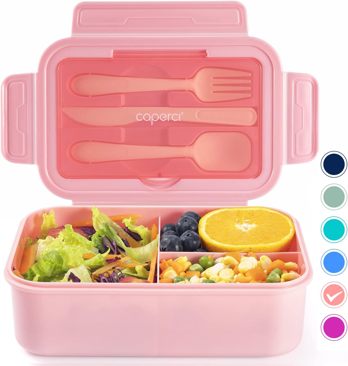 Amazon.com: PlanetBox LAUNCH Classic Stainless Steel Bento Lunch Box ...