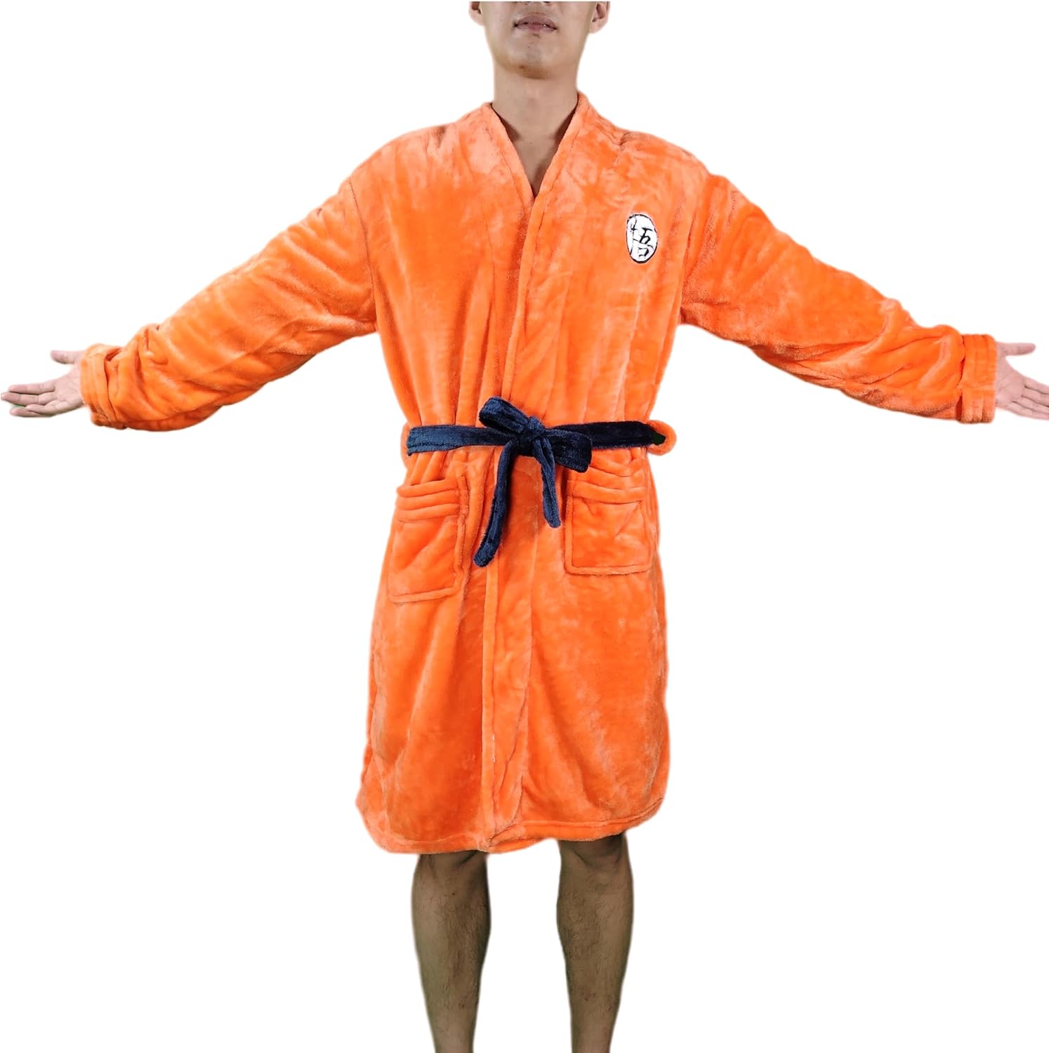 Anime Robes Dragon Z Men's Bathrobe Pajamas Soft Plush Long Bathrobe ...