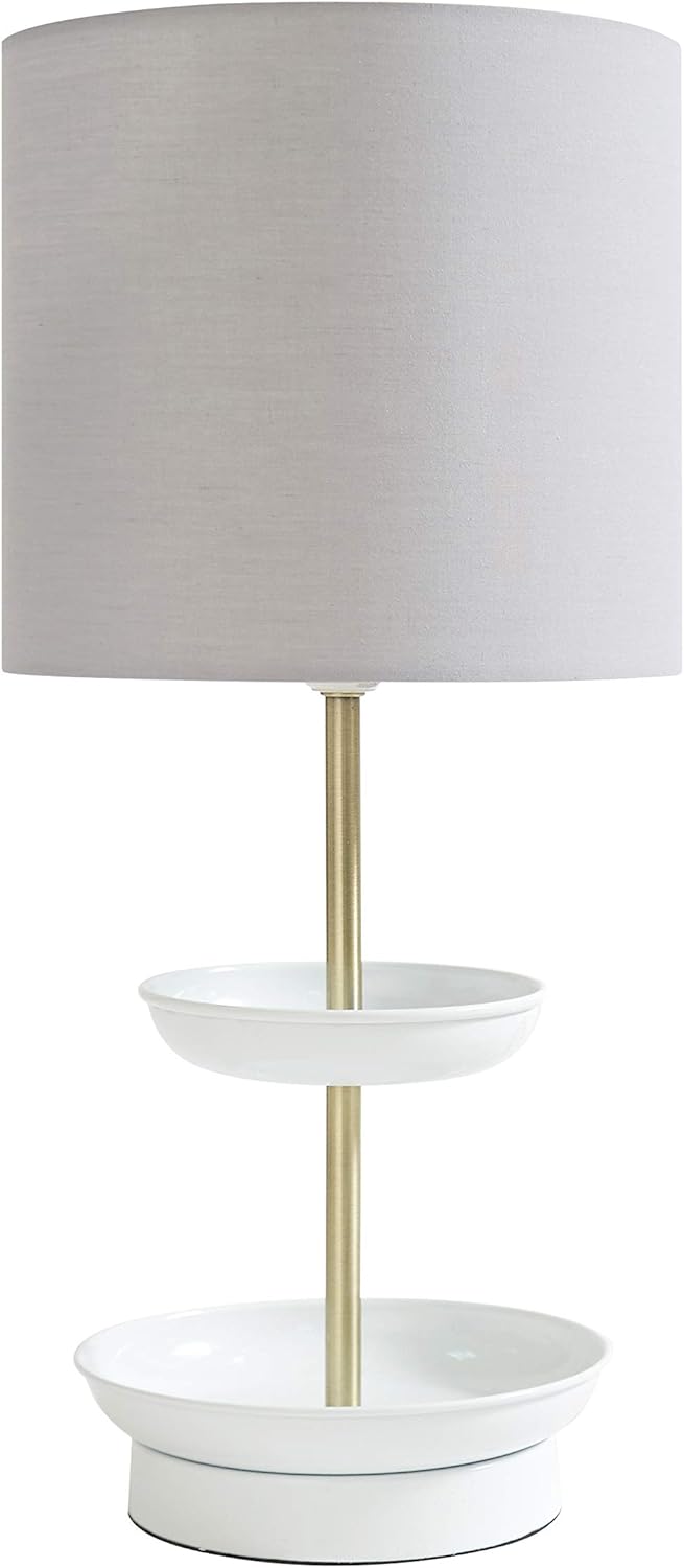 Amazon.com: Urban Lifestyle Two Tier Lamp with Catch-All Base, Grey ...