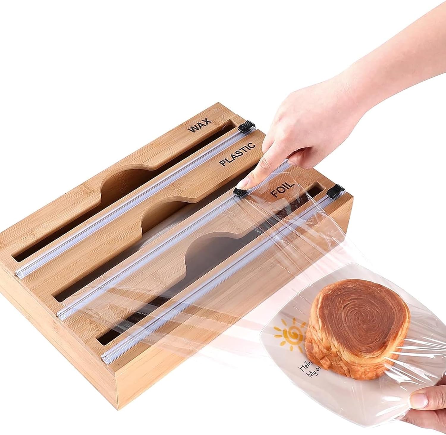 in 1 Aluminum Foil Organization and Storage, Plastic Wrap Dispenser ...