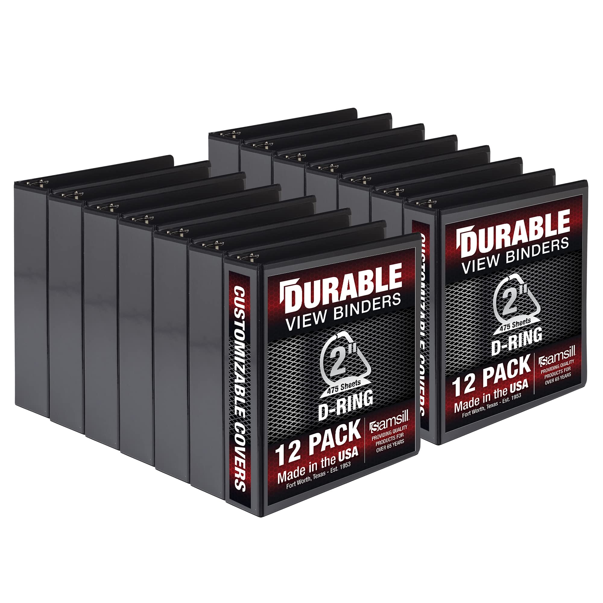 Snapklik.com : Durable 2 Inch Binder, Made In The USA, D Ring Binder ...