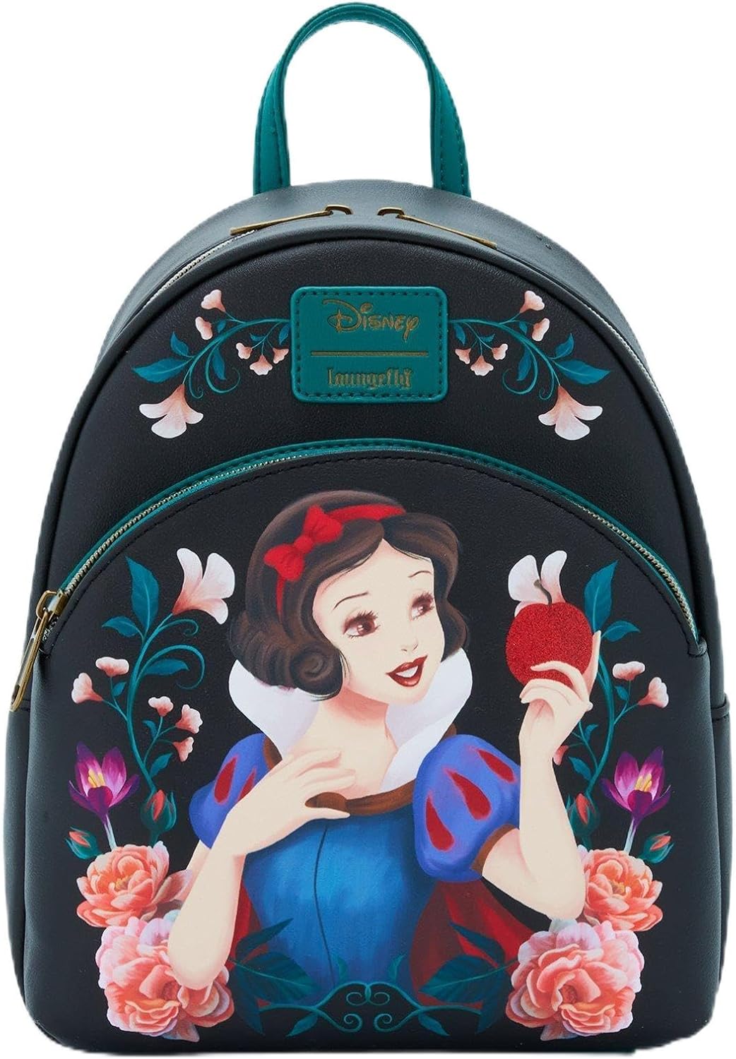 Amazon.com: Loungefly Snow White And The Seven Dwarfs Floral Apple Mini ...