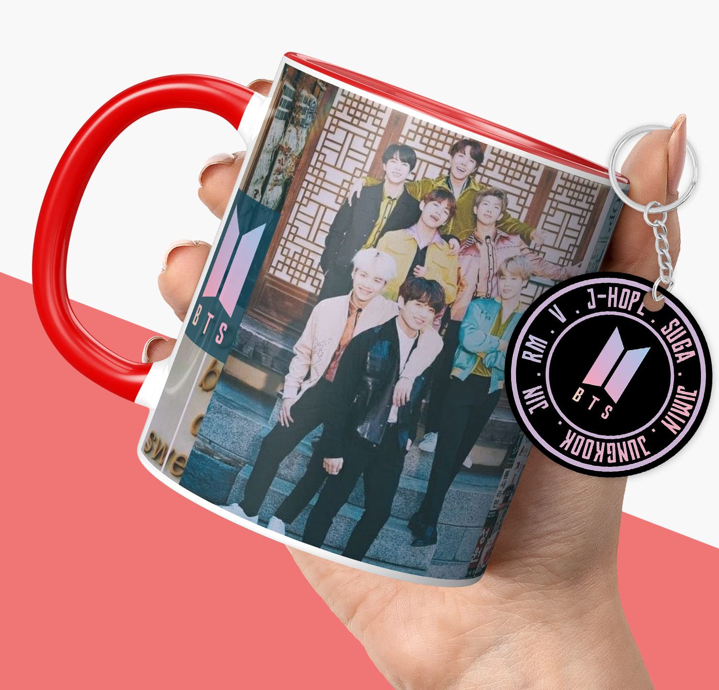 Buy LAMF BTS Printed Mug with Keychain for Girls Boys Birthday Gift for ...
