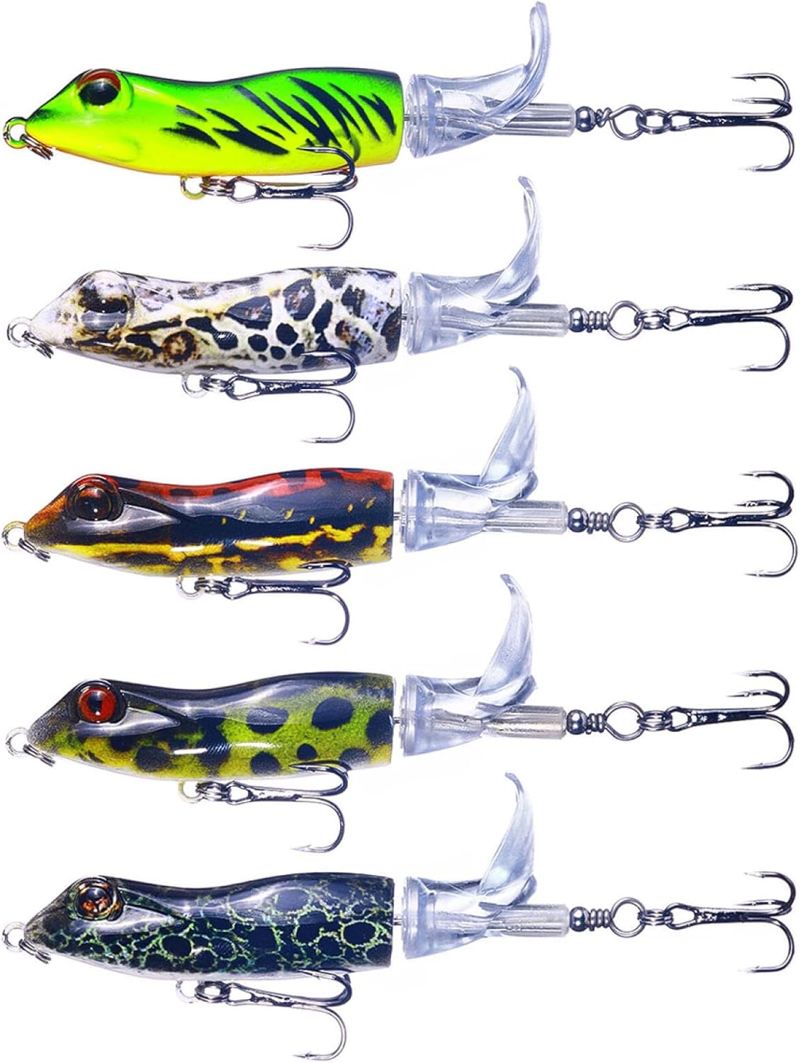 Amazon.com : HENGJIA Top Water Fishing Lures with Storage Box, Whopper ...