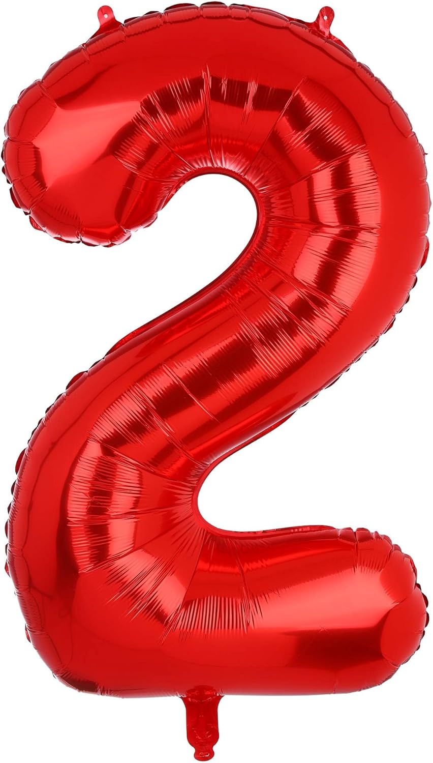 Amazon.com: 40 Inch 2 Red Number Balloons Mylar Foil Helium Digital ...