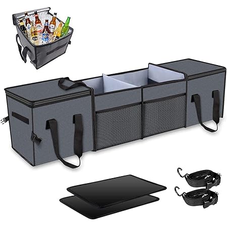 Amazon.com: HIRALIY 4 in 1 Car Trunk Storage Organizer, Multi ...