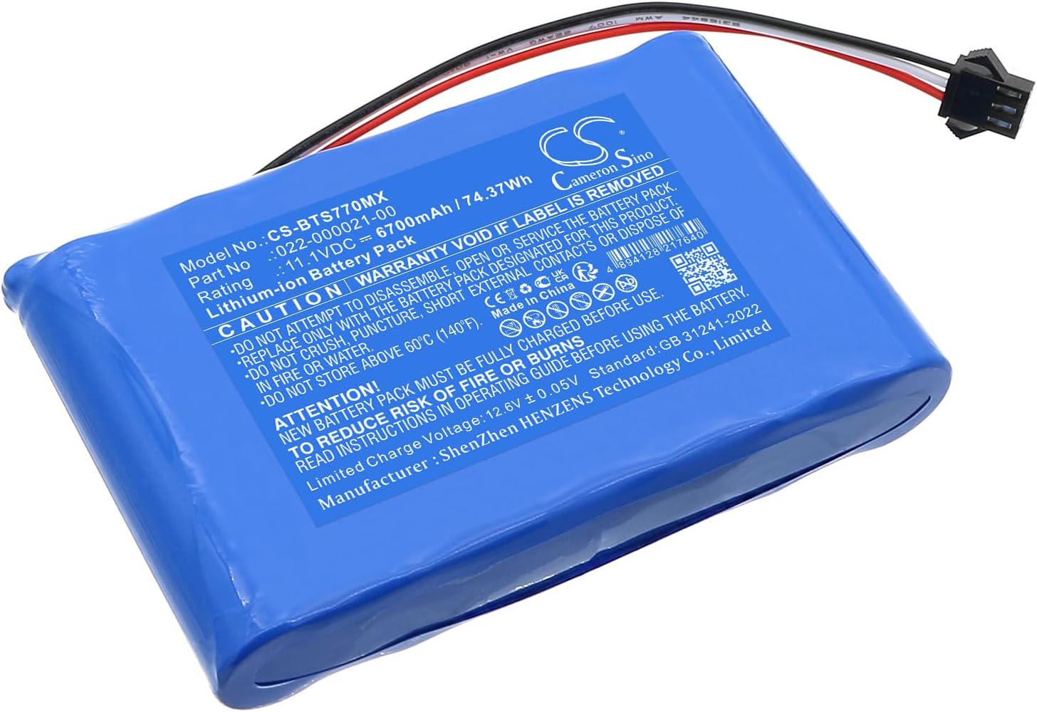 TECHTEK Battery 6700mAh compatible with [Bistos] BT-740 pulse BT-770 ...