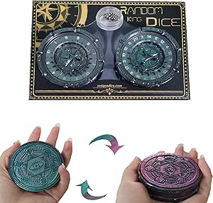 Amazon.com: SignalPlus Metal DND Wand Dice Set with 7-in-2 Spinning ...