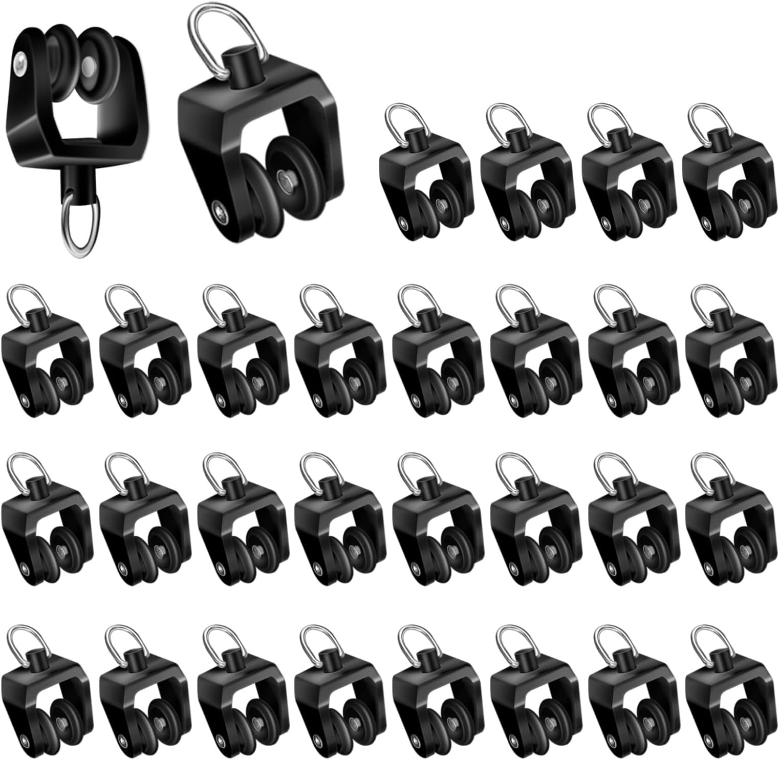 Amazon.com: KOLAKO Curtain Track Rollers, Pack of 30 Flexible Bendable ...