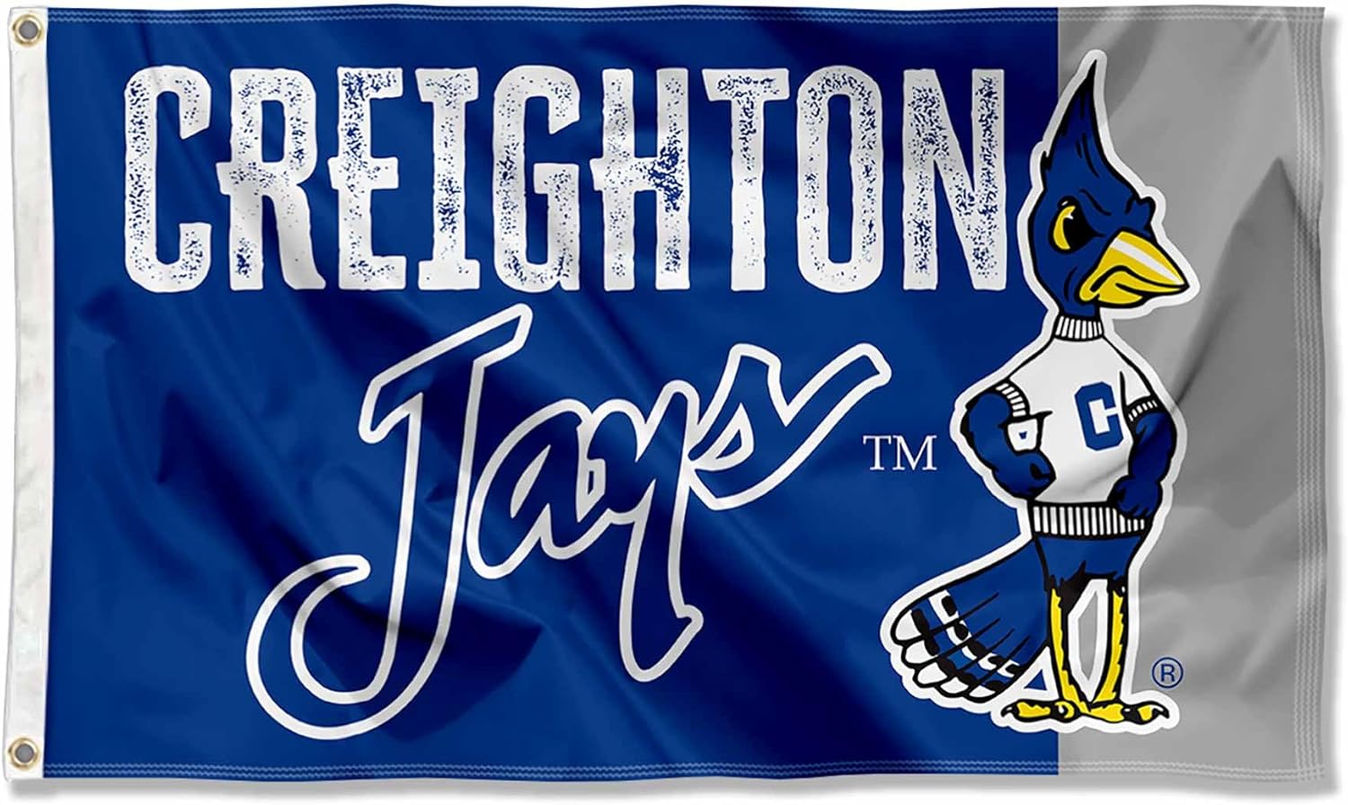 Amazon.com : Creighton Bluejays Mascot Large Grommet Banner Flag ...