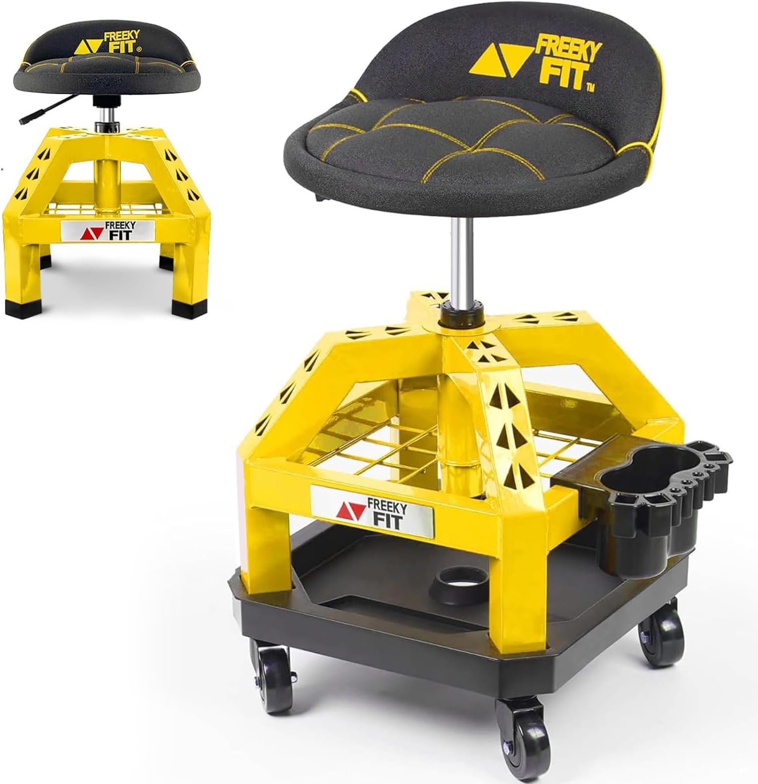 Amazon.com: JEGS Heavy-Duty Swivel Shop Stool | 330 lb. Capacity ...