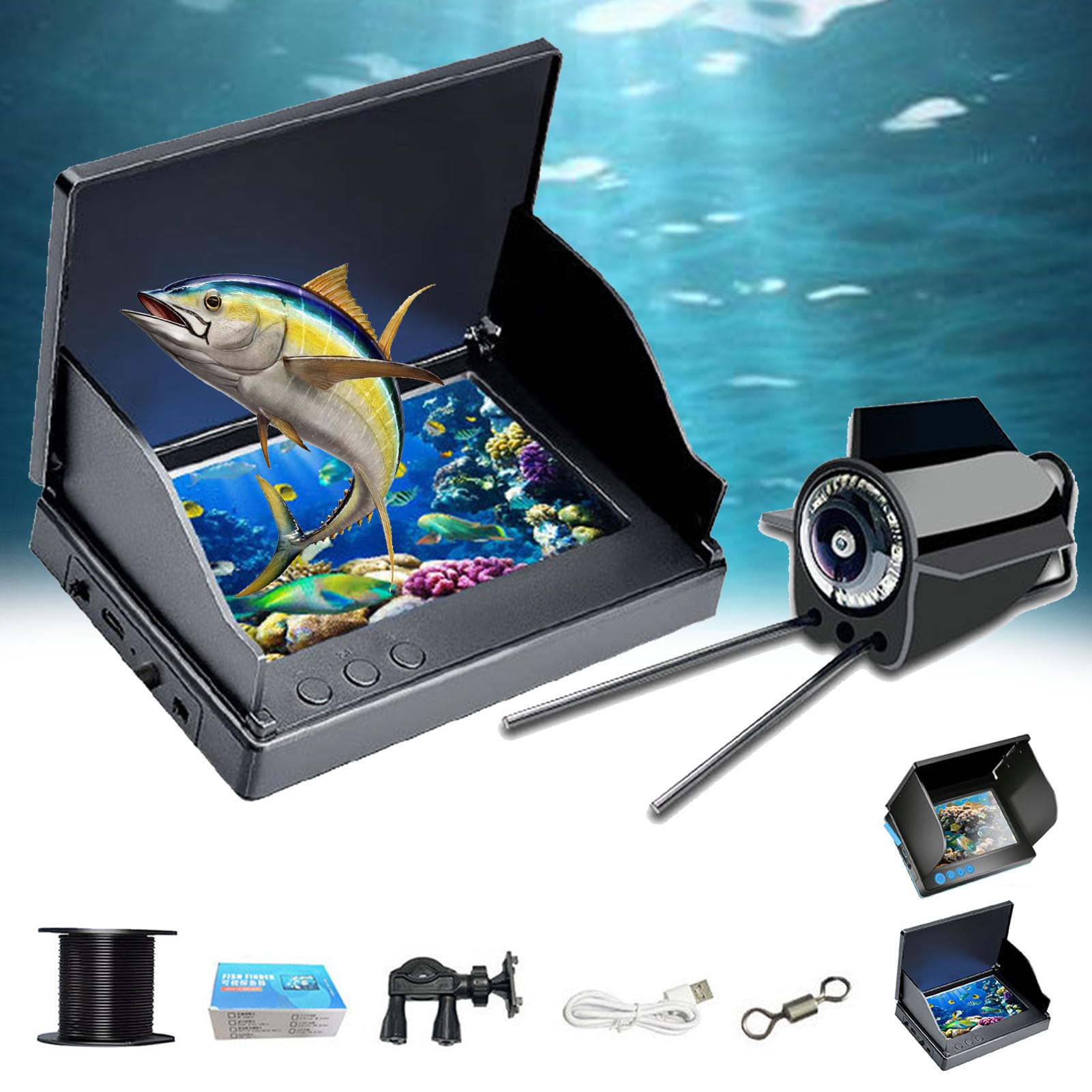 Amazon.com : Colitt Underwater Fishing Camera,4.3''/5'' HD Ice Fishing ...