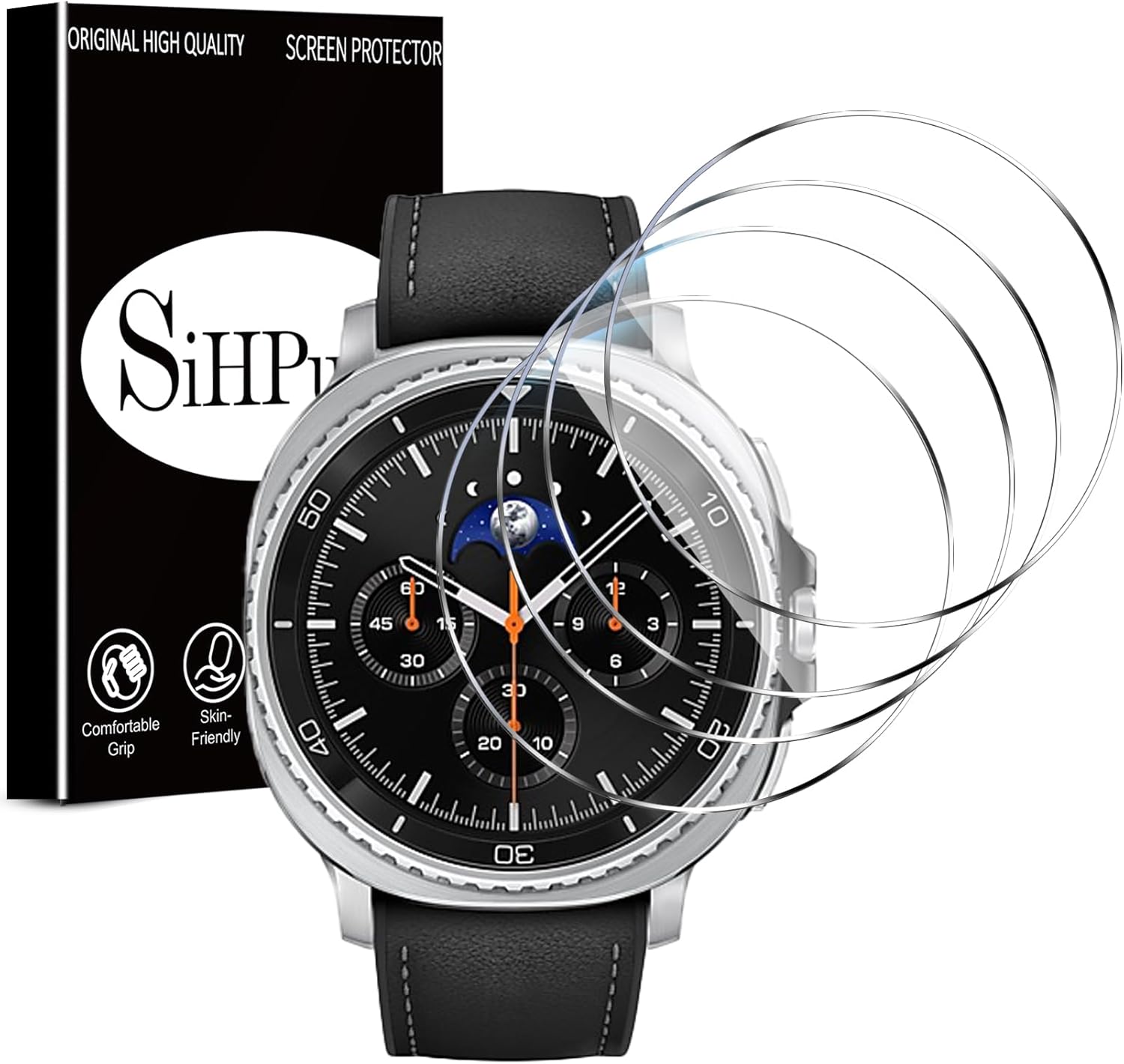 Amazon.com: SiHPuoy 4 Pack for Samsung Galaxy Watch 8 Classic 46mm ...