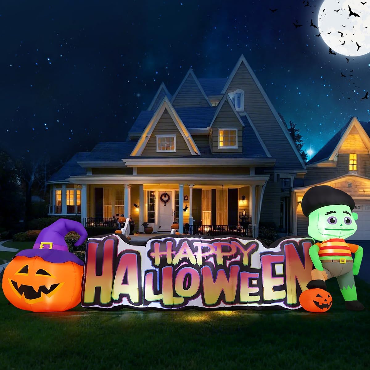 Amazon.com: COMIN Halloween Inflatables Outdoor Decorations 11 FT Long ...