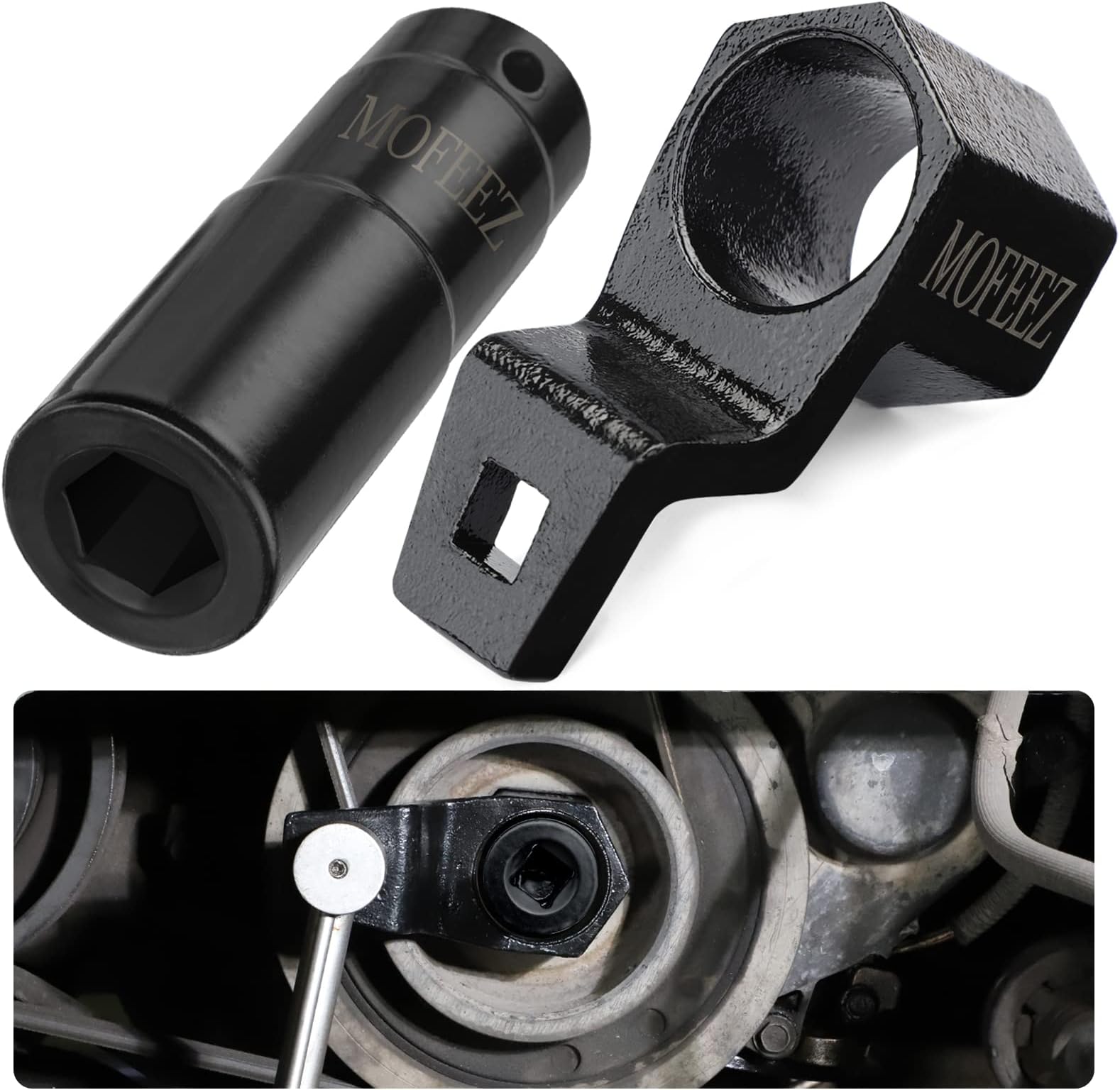 Amazon.com: Mofeez 19 mm Harmonic Balancer Socket and 50mm Crankshaft ...