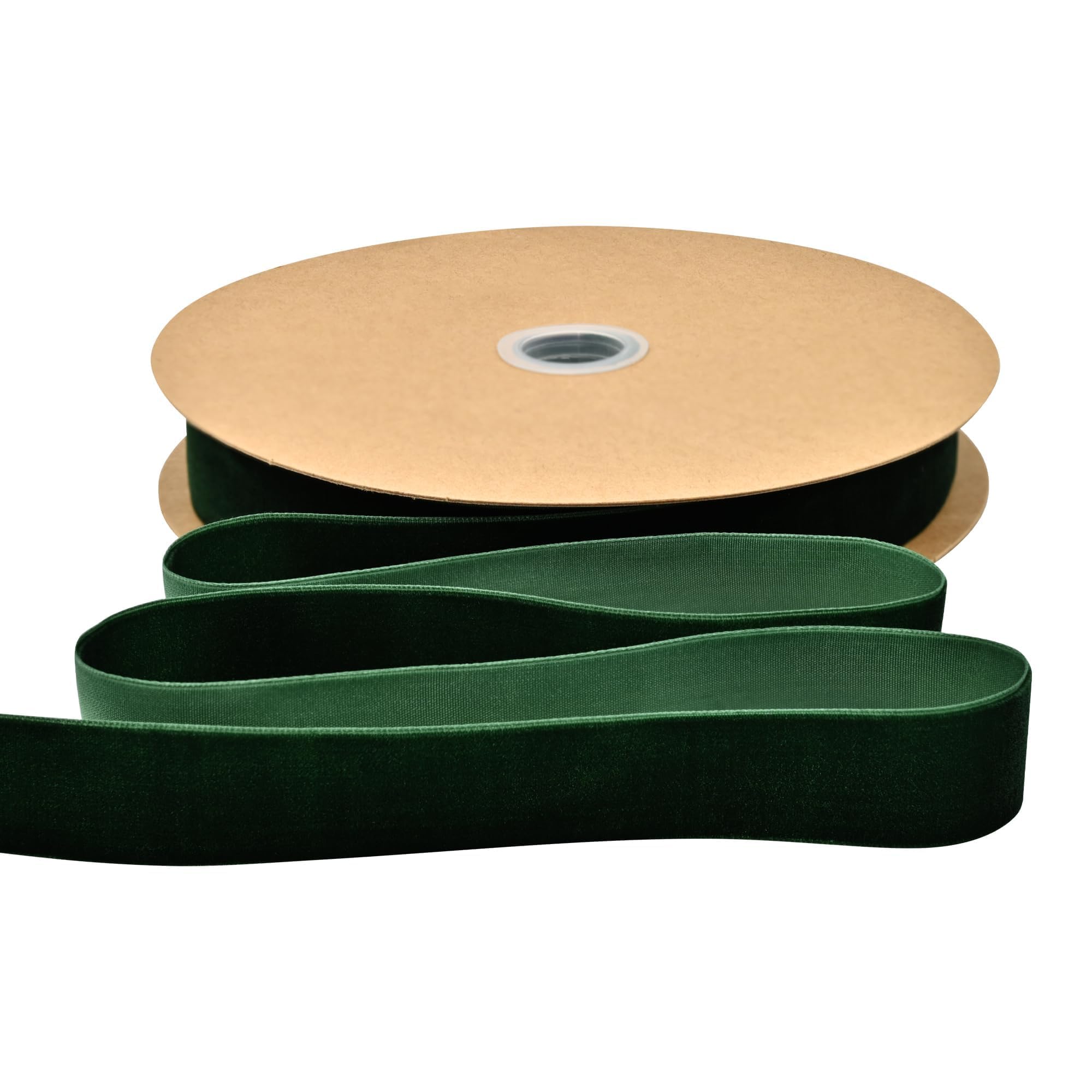 Amazon.com: Simplegoal Forest Green Velvet Ribbon 1 Inch × 25 Yards for ...