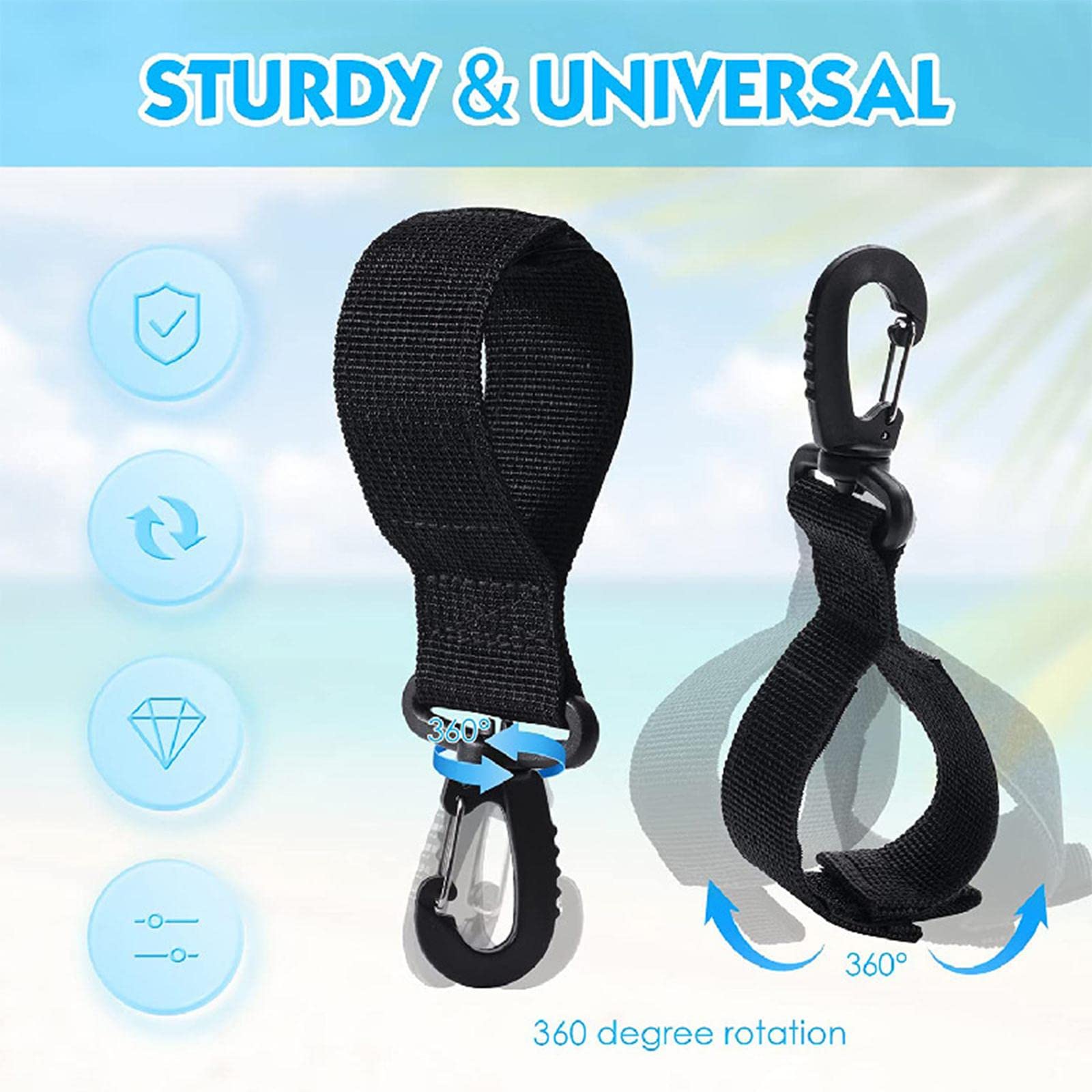 Universal Paddle Storage Solutions 8-Piece Kayak Paddle Holder Clips ...