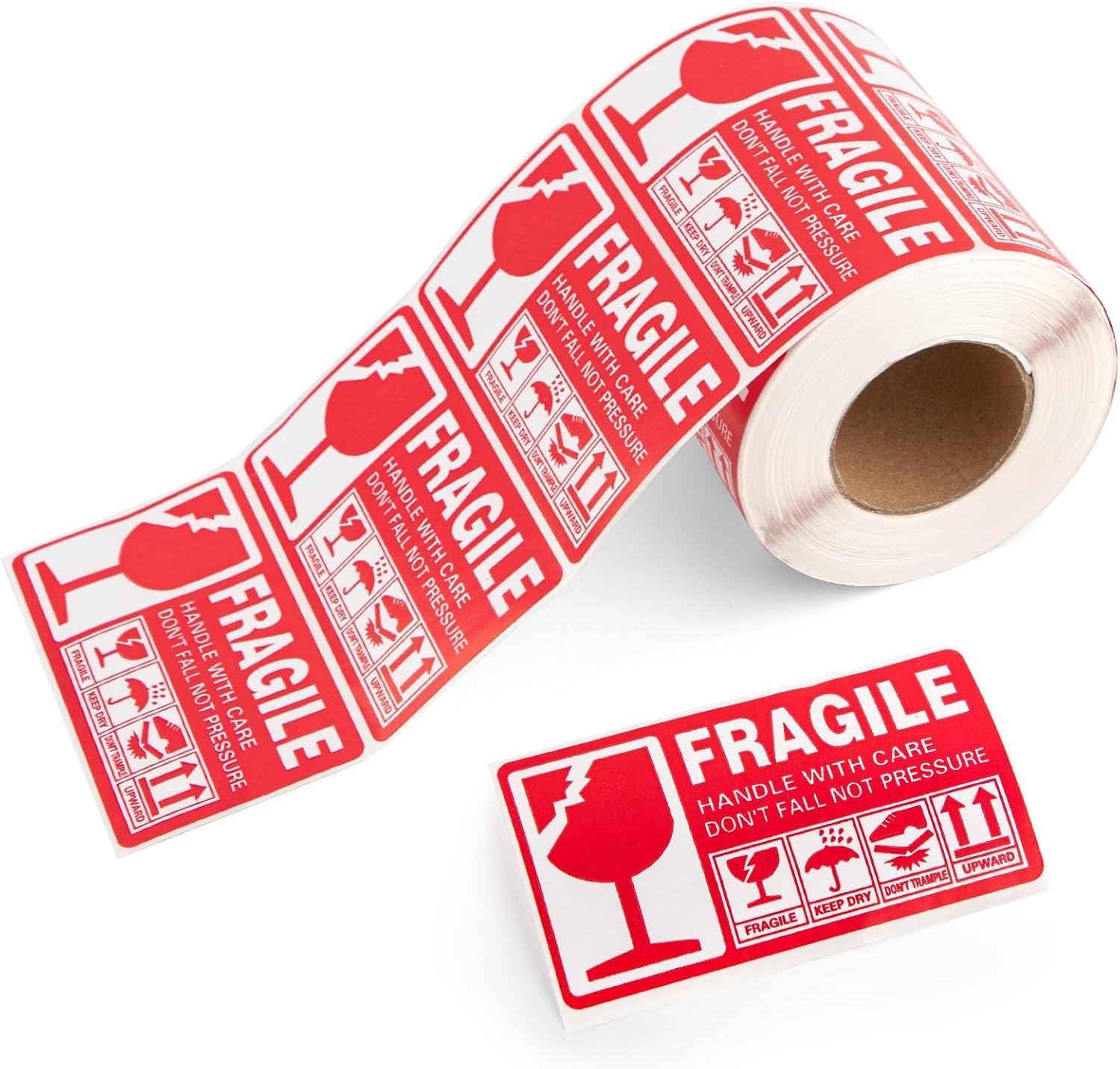 Amazon.com : TK Thermal King, 1 Roll 2" x 3.5" Fragile Stickers Strong ...