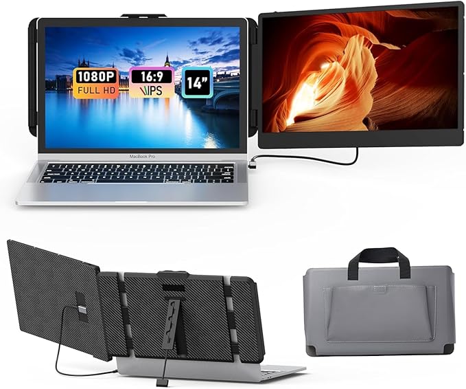 Amazon.com: FICIHP S1 Laptop Screen Extender, 14" FHD 1080P Laptop ...