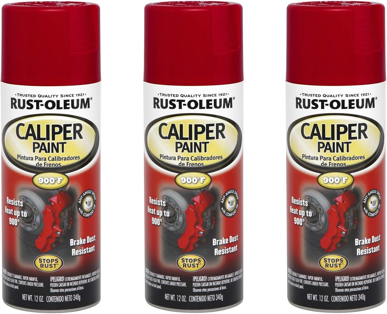 Amazon.com: Dupli-Color Red Caliper Paint with Ceramic 12 oz. Aerosol ...