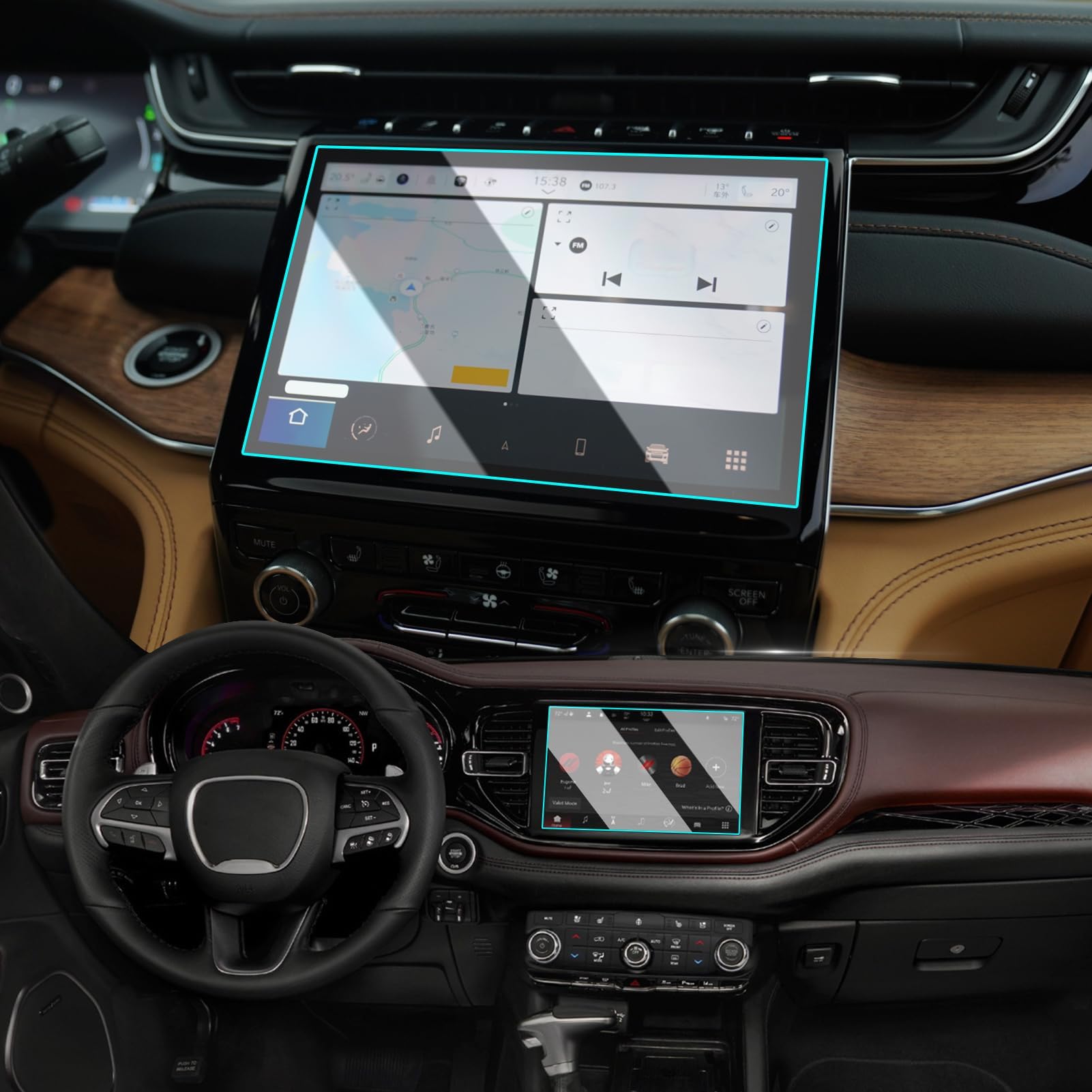 Amazon.com: TTCR-II Compatible with Jeep Grand Cherokee L Screen ...