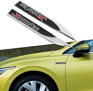 Amazon.com: TOMALL 2Pcs 3D Metal Sports Logo Emblem Badge for Car Side ...