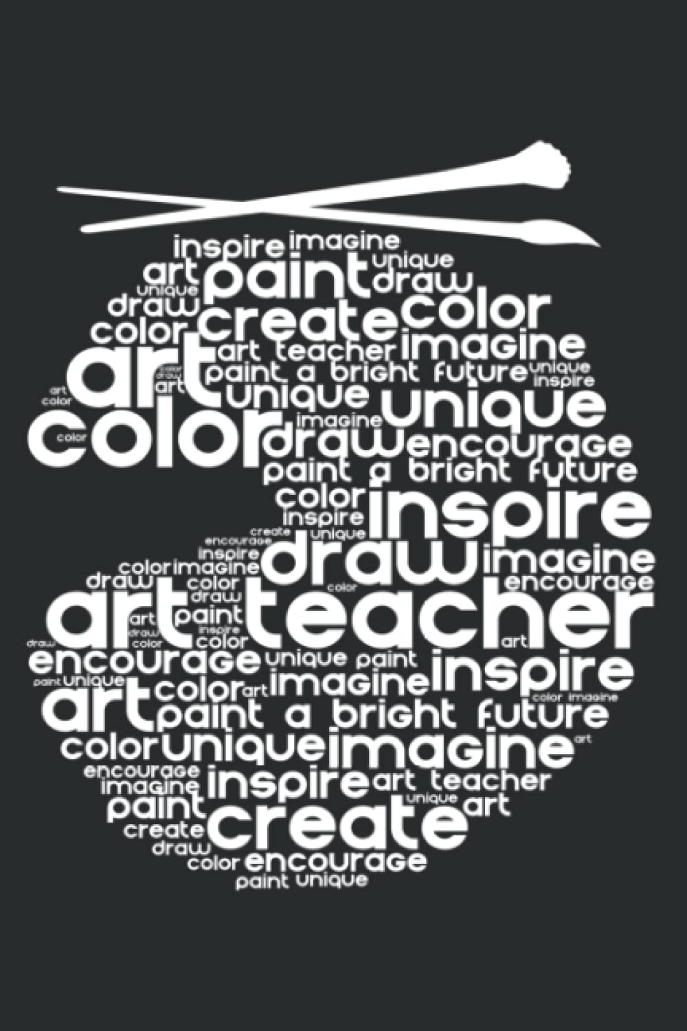 Amazon.com: Art Teacher Gift Art Word Cloud Palette: Lined Journal ...