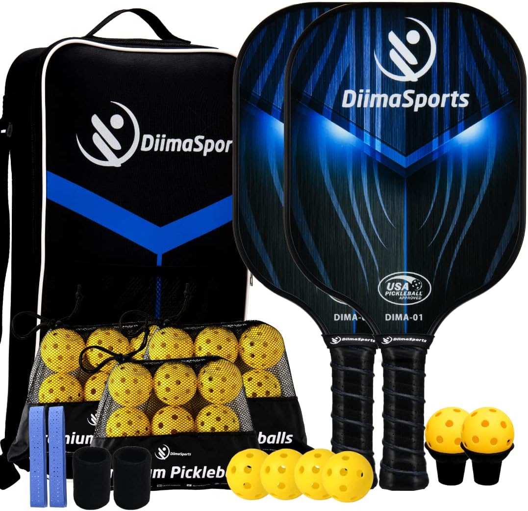 Amazon.com : Complete USAPA Approved Pickleball Bundle: Bonus 3 x 12 ...