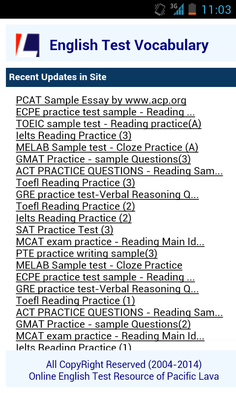 English Test Vocabulary - App on Amazon Appstore