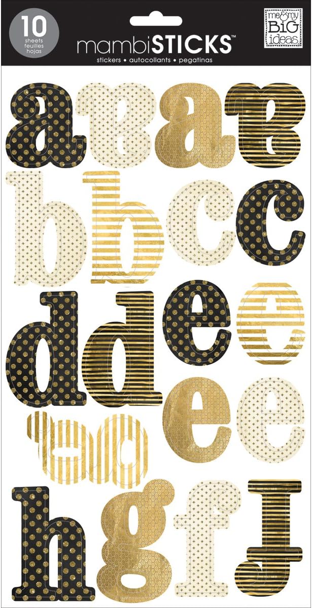 Amazon.com: me & my BIG ideas Mambi Sticks Stickers, Big Stickers Gold Rush