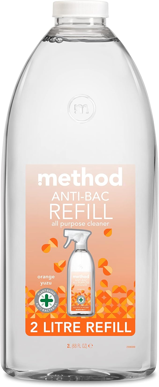 Method Antibacterial Spray Refill, All Purpose Cleaner, Orange Yuzu, 2L ...