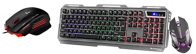 Amazon.in: Buy ZEBRONICS Zeb-Transformer Gaming Keyboard and Mouse ...