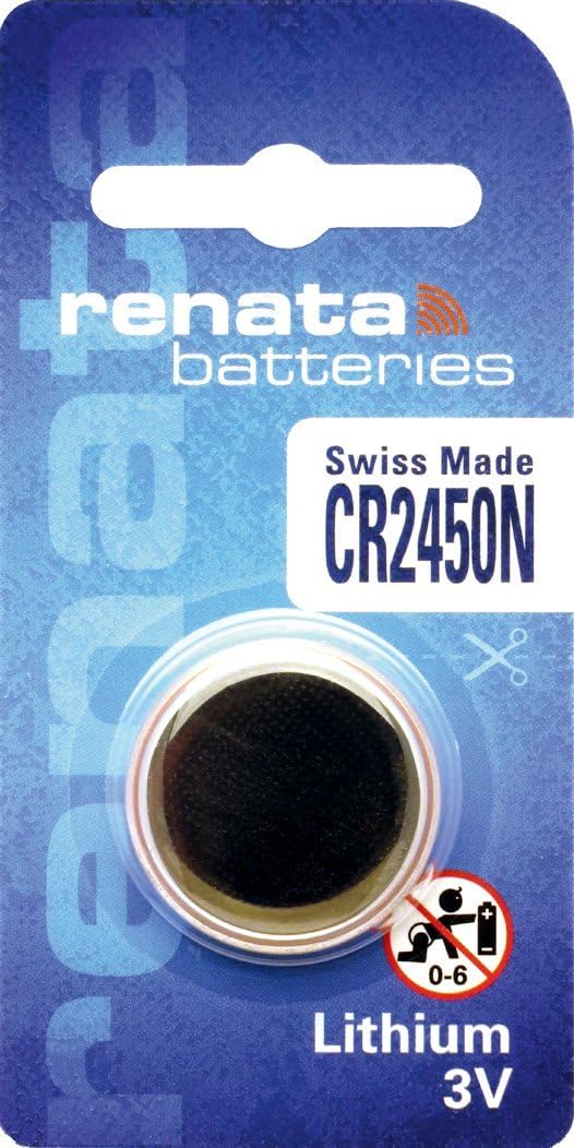 10 x Renata 2450 Watch Batteries, 3V Lithium CR2450N, CR2450 : Amazon ...
