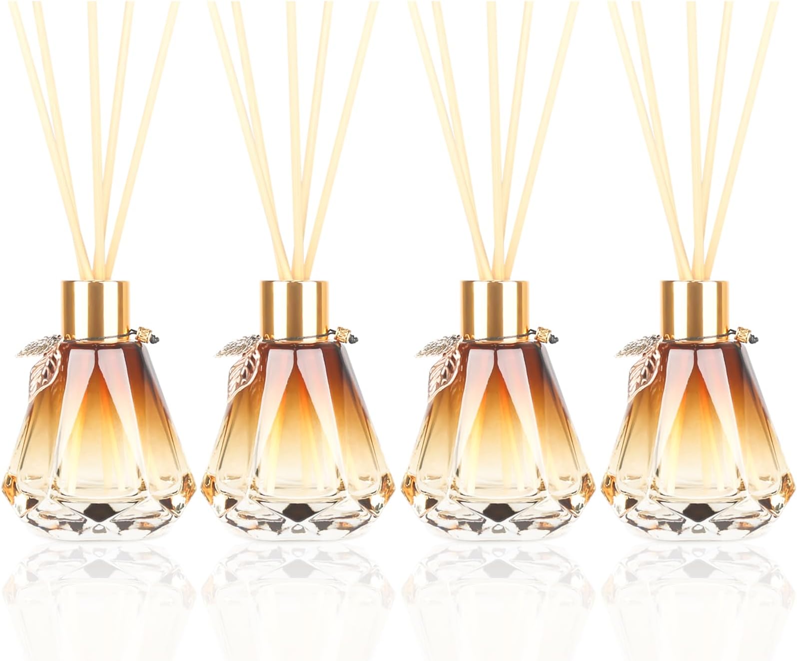 Amazon.com: Empty Glass Fragrance Reed Diffuser Bottles,for Essential ...