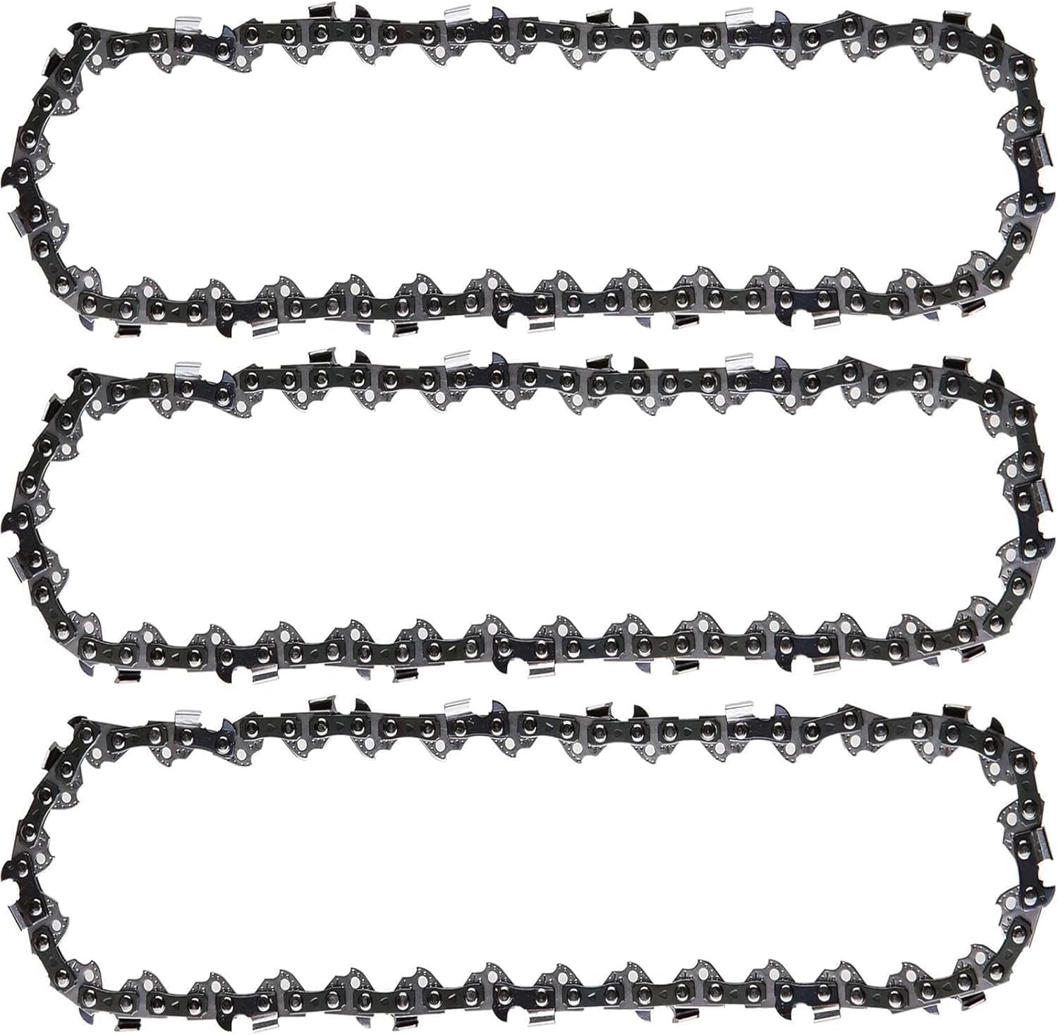 3 Pack 16 Inch Chainsaw Chain, 40cm Bar 57 Drive Links, 0.050" Gauge, 3 ...