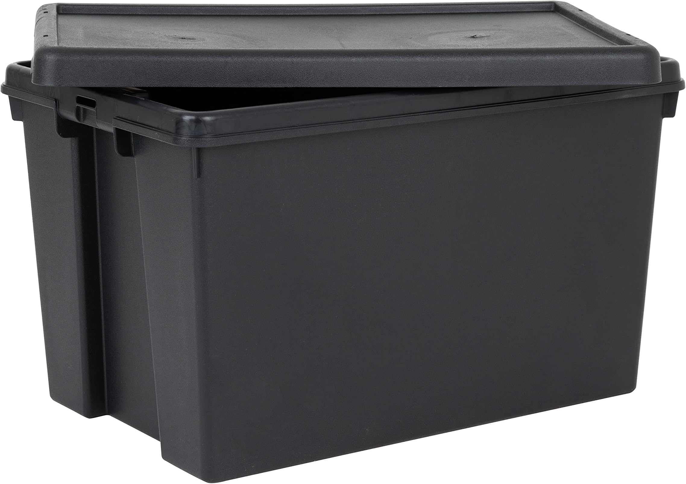 Wham Bam Recycled Storage Box and Lid Black 62Ltr : Amazon.co.uk: Home ...