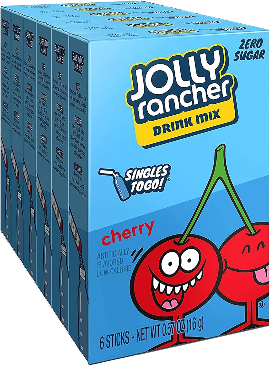 Jolly Rancher Singles to Go - Variety (Pack of 6) (Cherry) by Jolly ...