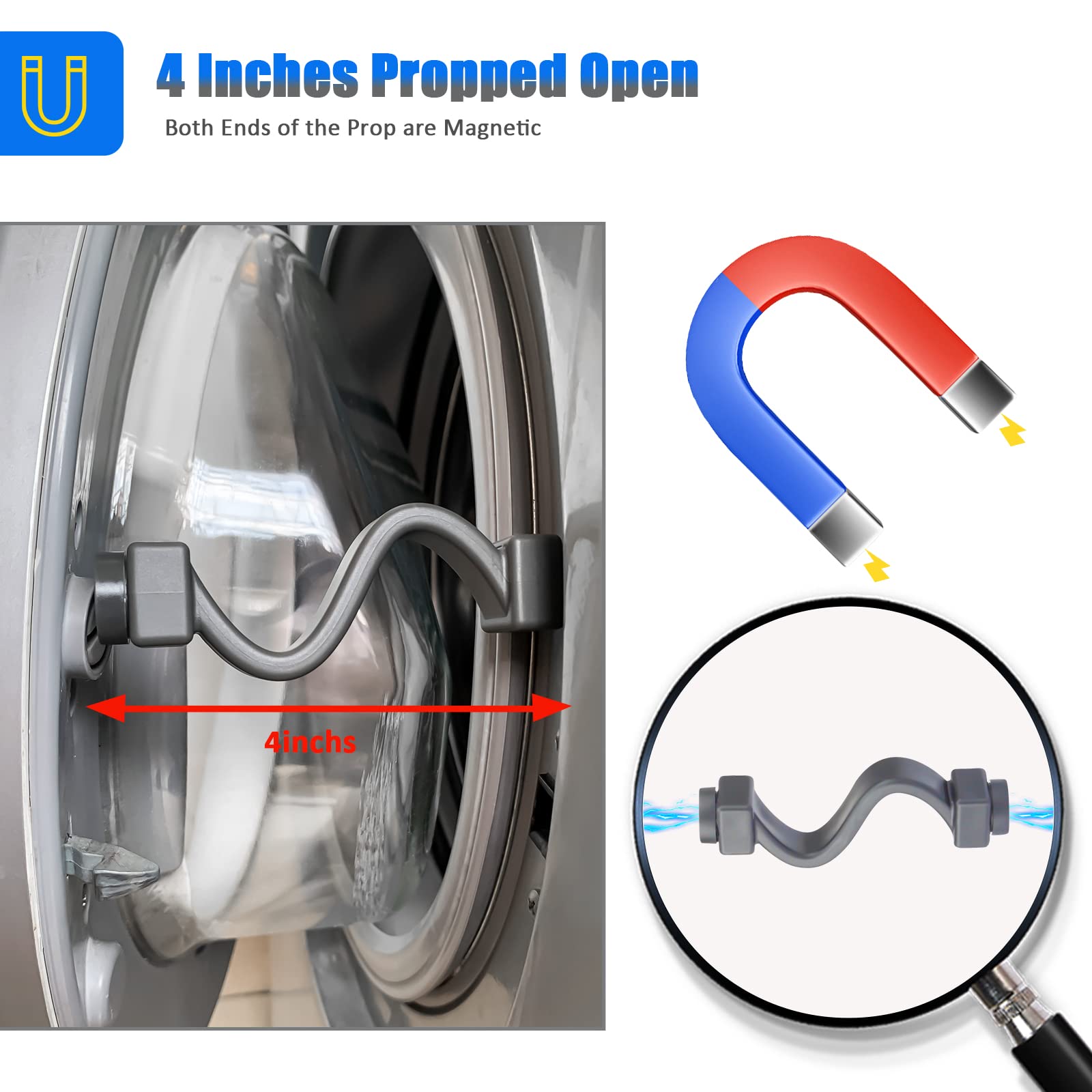 Snapklik.com : Washer Door Prop, Front Load Washer Door Prop, Keep ...