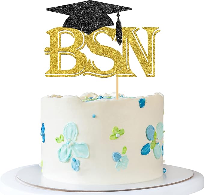 Amazon.com: RoadSea BSN Graduation Cake Topper - Congrats BSN RN Cake ...