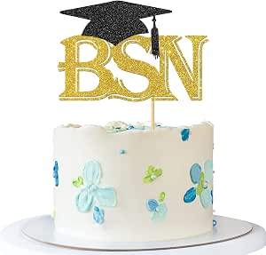 Amazon.com: RoadSea BSN Graduation Cake Topper - Congrats BSN RN Cake ...