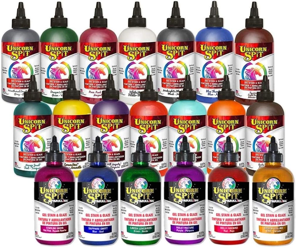 Amazon.com: Unicorn SPiT Gel Stain & Glaze in One 14 Complete Paint ...