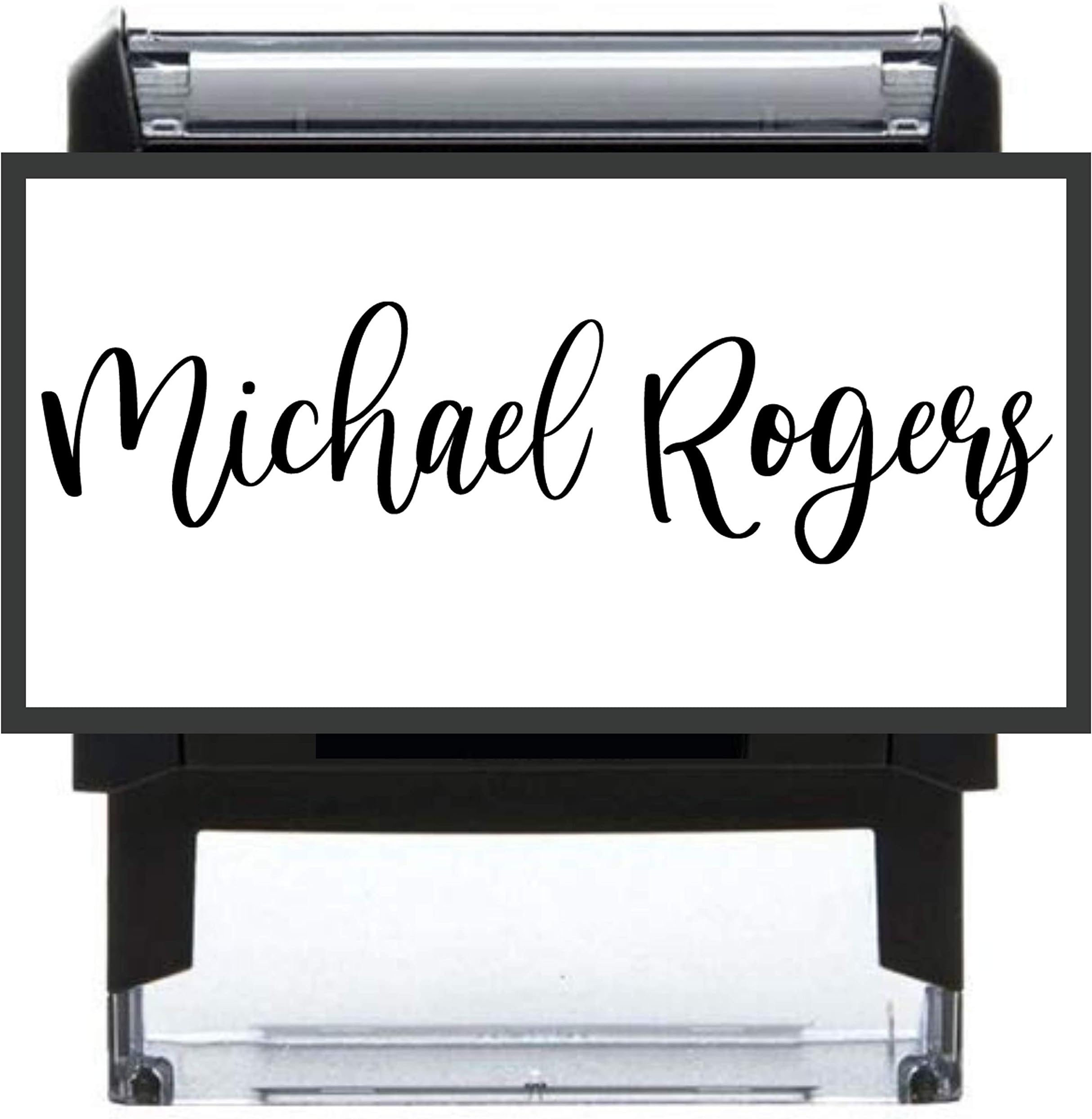 Amazon.com : Custom Name Signature Stamp - 10 Font Options Self-Inking ...