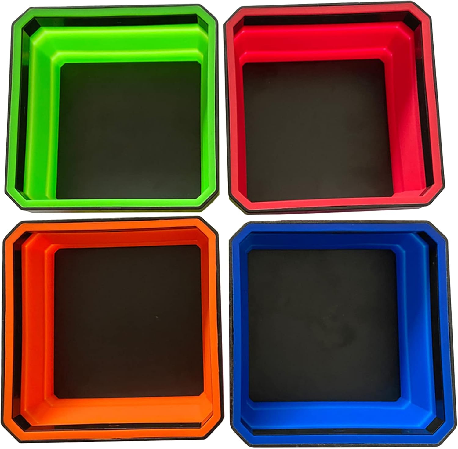 Collapsible Magnetic Parts Tray Set, Upgraded Car Foldable Tray ...