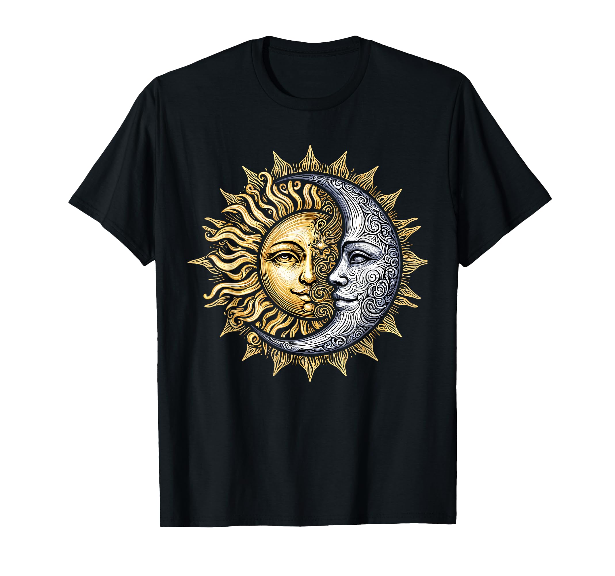 Amazon.com: Yin Yang Sun and Moon T-Shirt : Clothing, Shoes & Jewelry